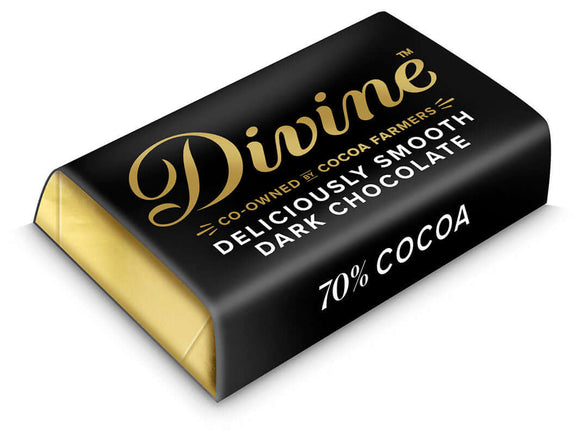Divine 70% Dark Chocolate Mini Bars - 100 pack – Divine Chocolate